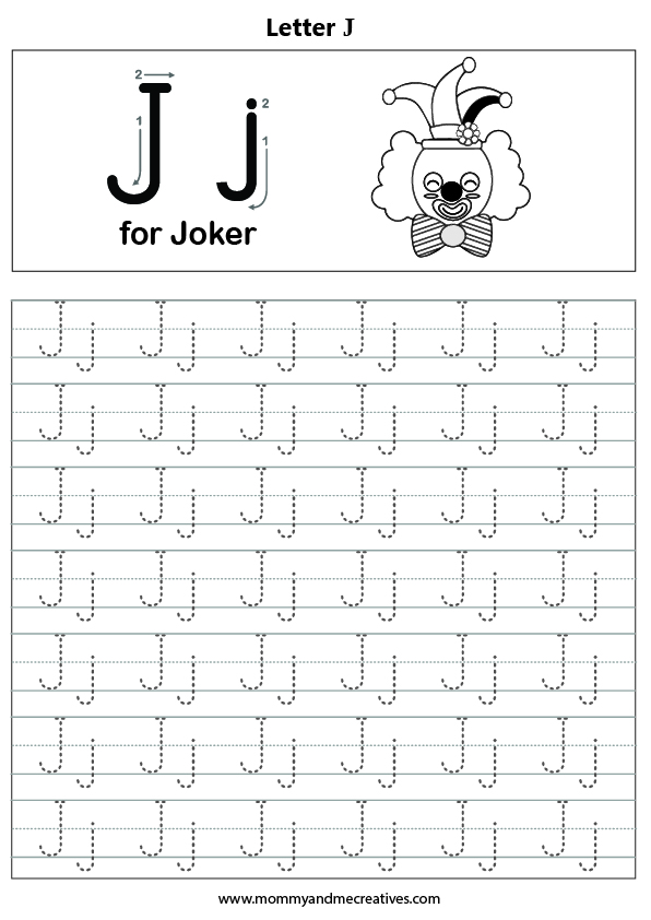 Fun 26 Dotted alphabet tracing worksheet - mommyandmecreatives