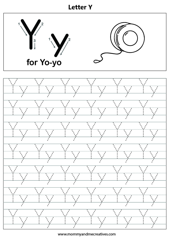 Fun 26 Dotted alphabet tracing worksheet - mommyandmecreatives