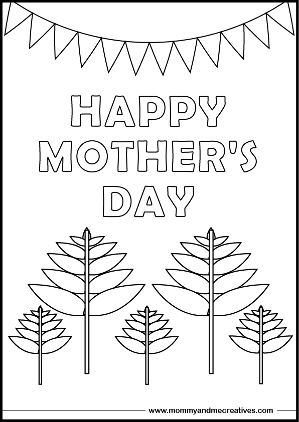 Happy Mother's Day coloring pages - mommyandmecreatives