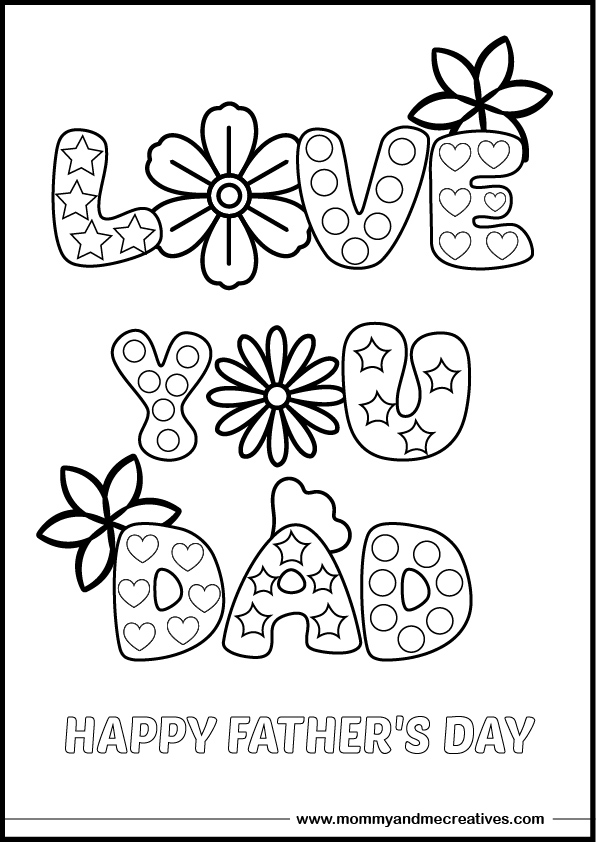 Celebrate Father's Day with Heartwarming Coloring Pages ...
