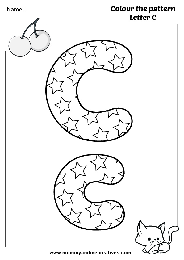 Fun activity: Color the Pattern in the 26 Alphabets - mommyandmecreatives
