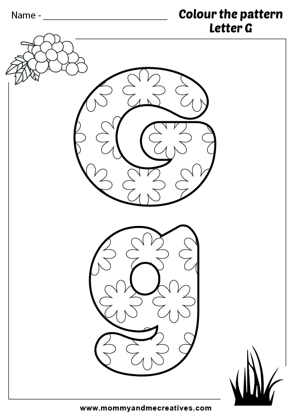 Fun activity: Color the Pattern in the 26 Alphabets - mommyandmecreatives