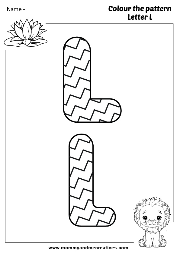 Fun activity: Color the Pattern in the 26 Alphabets - mommyandmecreatives