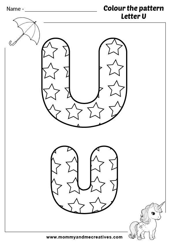 Fun activity: Color the Pattern in the 26 Alphabets - mommyandmecreatives