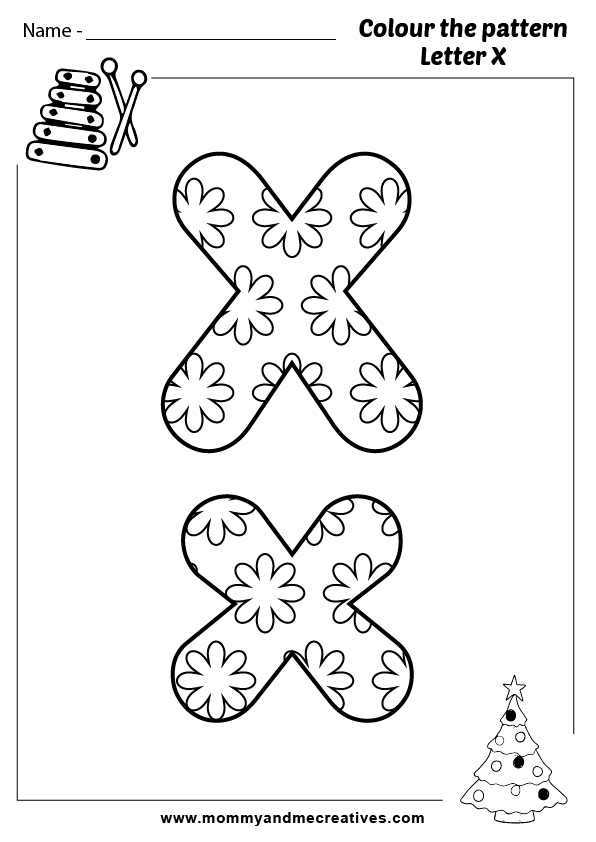 Fun activity: Color the Pattern in the 26 Alphabets - mommyandmecreatives