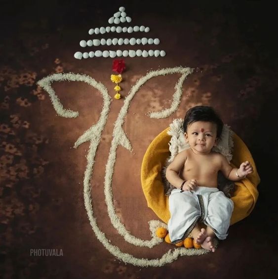 Indian God Baby Costume Photoshoot: A Divine Delight - mommyandmecreatives