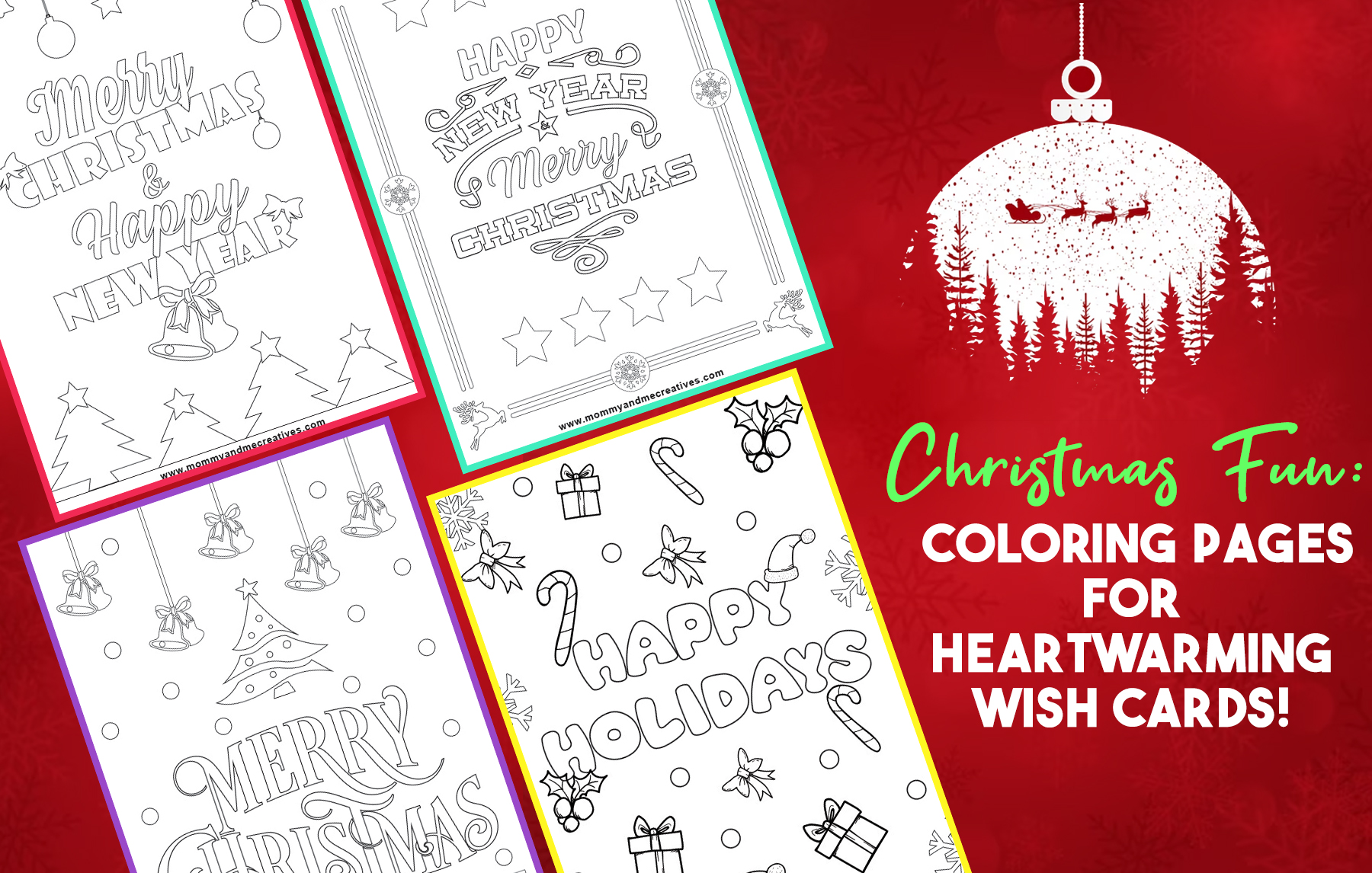 Kid-Friendly Christmas Fun: Coloring Pages for Heartwarming Wish Cards ...