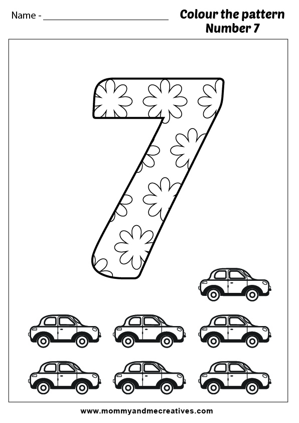 Creative Fun with Numbers- 10 Pattern Coloring Pages for kids ...