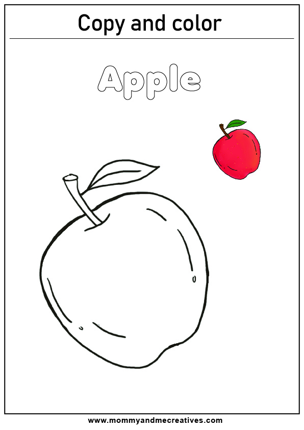 Fun and Educational: 10 Fruits Coloring Pages for Kids ...